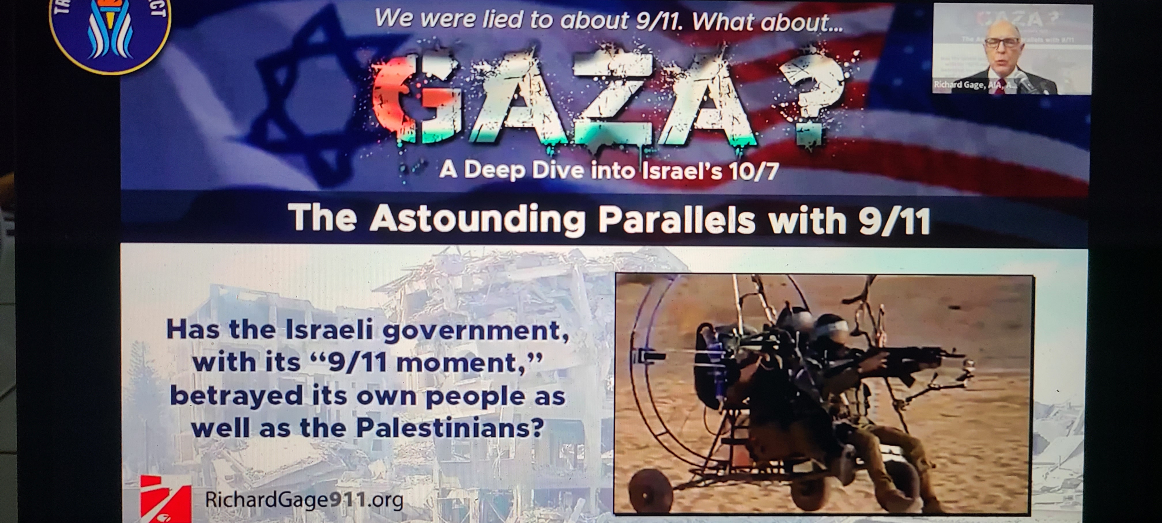 RICHARD GAGE - Parallels btwn 9/11 and GENOCIDE IN GAZA / OCT 7 (FULL ...